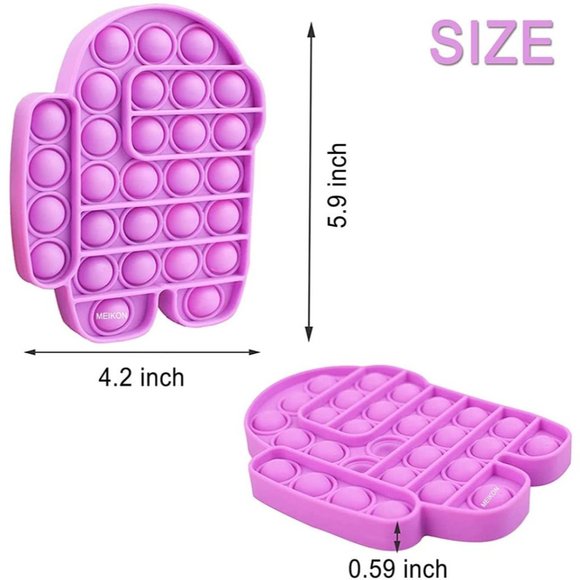 Toys | Pack Of Two Among Us Push Pop Fidget Toyrunning | Poshmark